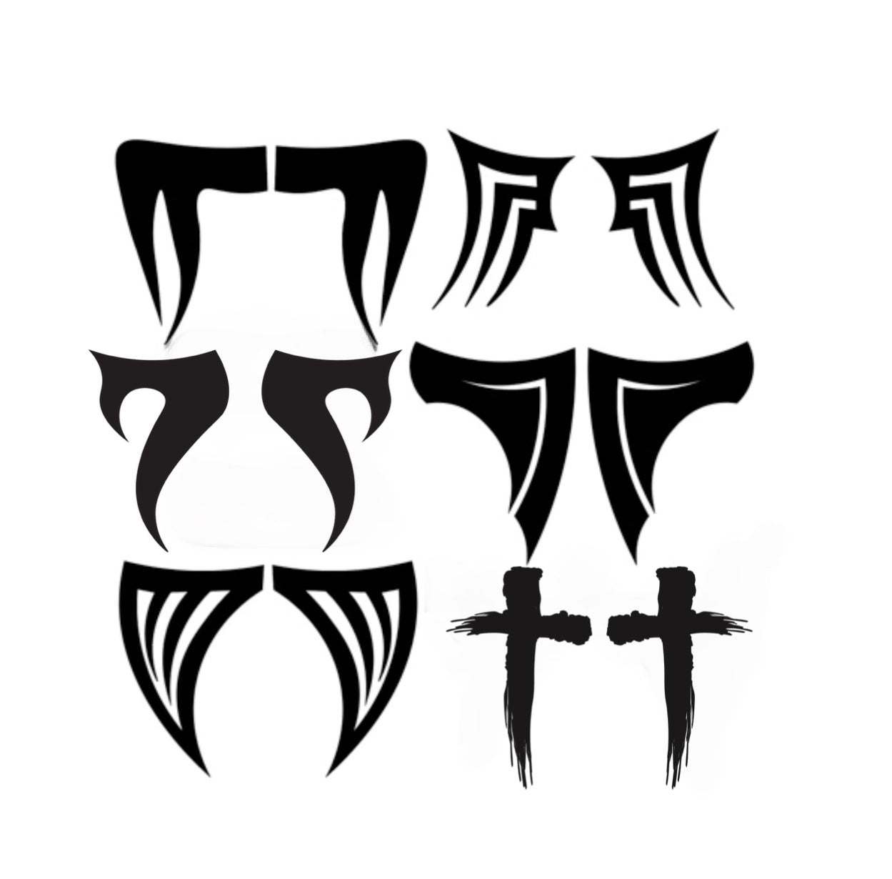 Game Face 6-Pack BLSTK Athletics Temporary Tattoos